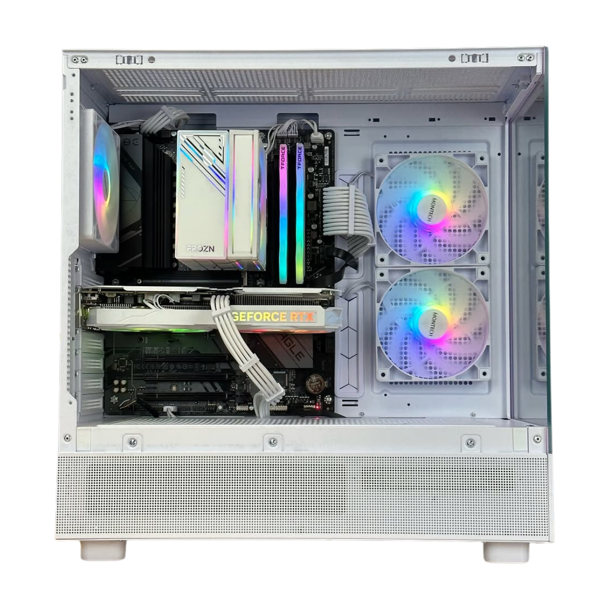 Bespoke SnowFlake Gaming Desktop PC - Ryzen 5 9600X - RTX 5060Ti - 16G